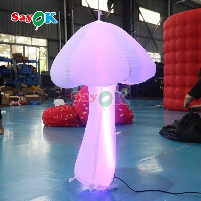 China Musik Bühne Dekor aufblasbarer Pilz Park Dekorative aufblasbare Beleuchtung Pilze Pflanzen zu verkaufen