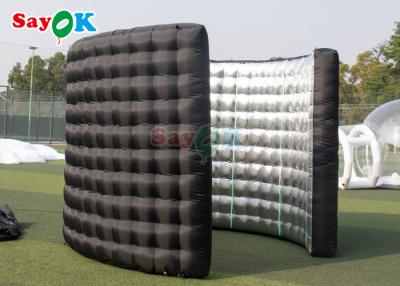 China Automatic Inflatable 360 Photo Booth Wall Wedding Party Enclosure Backdrop With Led Light for sale