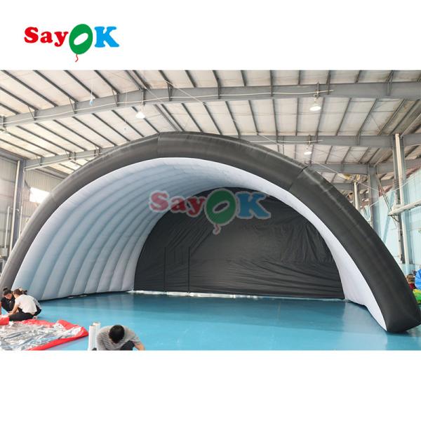 10x6x5.4mH Black Dome Inflatable Stage Tent For Party Event