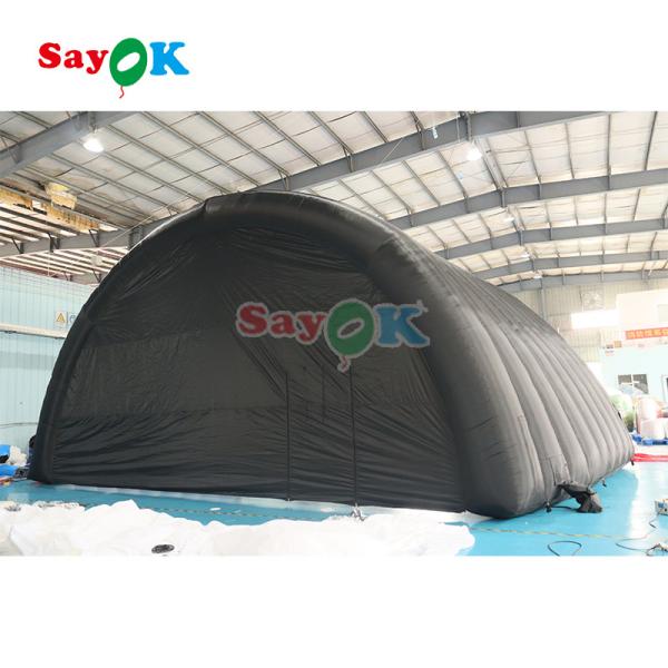 10x6x5.4mH Black Dome Inflatable Stage Tent For Party Event