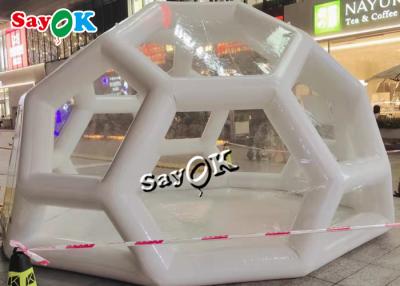 China Transparent Inflatable Tent 3x3m Hotel Pop Up Inflatable Clear Bubble Tent Transparent For Events for sale