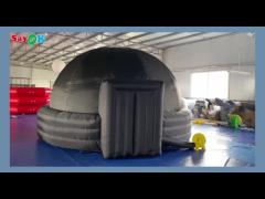 360 돔 프로젝션 5/6m 휴대용 블랙 펌프 플라네타리움 텐트