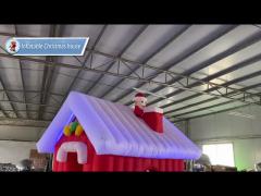 PVC reusachtige 3m opblaasbare kerstsneeuwbol met achtergronddruk
