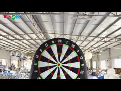 Groot Opblaasbaar van het het Voetbaldartboard van het Voetbaldartboard het Speldoel met Ballen