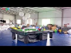 Inflatable Bowling Game 0.9mm PVC Air Sealed Inflatable Pool Table With Stand