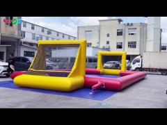 CE футбольного поля/футбольного поля PVC раздувной сини 0,4 игр сада воздуходувка портативного раздувного стандартная