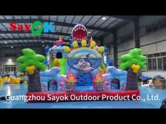 Slide a castello gonfiabile Commerciale Blow Up Jumping Combo Bounce House Slide a castello gonfiabile