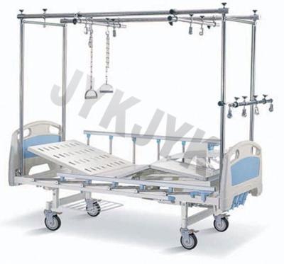 China Orthopedic Three Crank Single Adjustable Hospital Bed Medical Cot Double Traction for sale