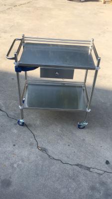 中国 医療用蘇生除細動器クラッシュカート（2段棚付き） 販売のため