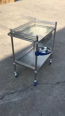 中国 医療用蘇生除細動器クラッシュカート（2段棚付き） 販売のため
