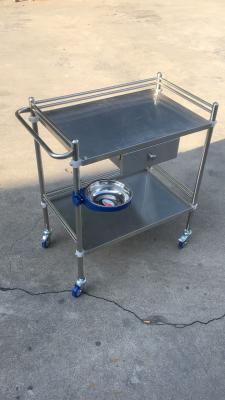 中国 医療用蘇生除細動器クラッシュカート（2段棚付き） 販売のため