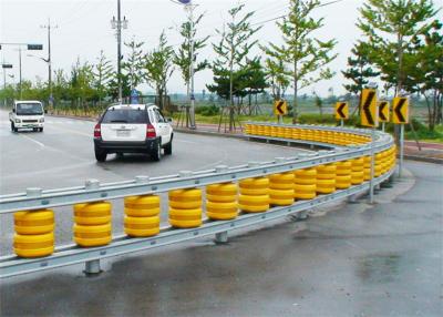 China Highway Roller Barrier Anti-corrosion Single Barrel Material EVA / PU / Polyurethane for sale