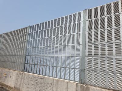 China Galvanized Steel Noise Barrier With 20-50dB Sound Insulation for sale