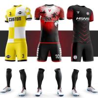 China Sublimated Soccer Shirts Jerseys Uniform Kits Practical Washable for sale