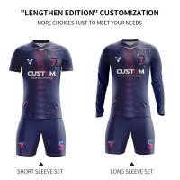 China Sublimated Soccer Shirts Jerseys Uniform Kits Practical Washable for sale