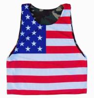 China Polyester Women's Custom Lacrosse Pinnie Practical Multiscene for sale