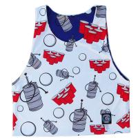 China Polyester Women's Custom Lacrosse Pinnie Practical Multiscene for sale