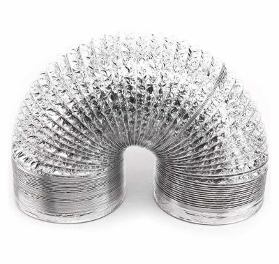 China Flexible Aluminum Duct Aluminum Hose fire resistant Aluminum Hose Industrial Ducting Hose supplier for sale
