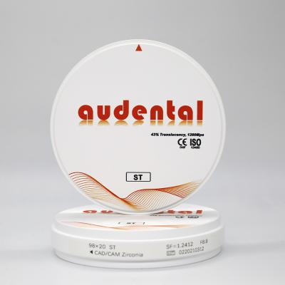 China White Zirconia Cad Cam Dental Blocks Super Translucency Implant Material for sale