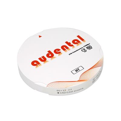 Cina Blocco di zirconio dentale CAD CAM rotondo bianco ad alta traslucenza 92 mm in vendita