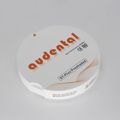 China Laboratorio Dental ST/DST Plus Presombre Dental Bloque de zircónía de alta translucidez y resistencia en venta