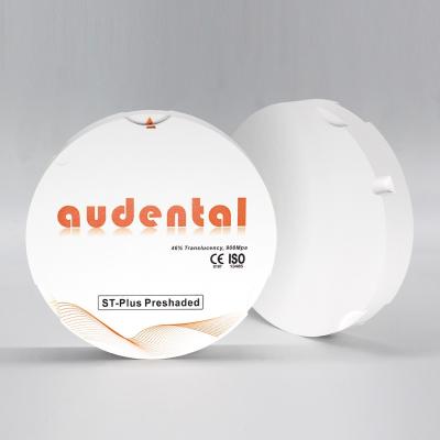 China Laboratorio Dental ST/DST Plus Presombre Dental Bloque de zircónía de alta translucidez y resistencia en venta
