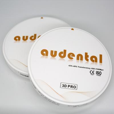 China 92/95/98mm Dental Lab 3D Pro Zirconia Block met hoge doorschijnendheid en meerlagig ontwerp for sale