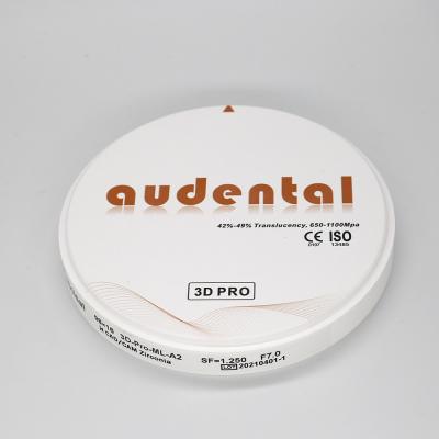 中国 Audental 3dプロジルコニアブロック製造者歯科ジルコニアディスク 販売のため