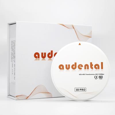 Cina Certificato d'audit ISO standard 3d pro 98/95/92 mm cad cam dentale disco dentale in bianco di zirconia in vendita