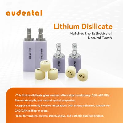 Chine Matériaux audentaux de laboratoire dentaire en verre céramique zirconium bloc lithium dissilicate bloc lingot pour la restauration dentaire à vendre