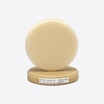 China Dental Lab Milling Material Pink-A2 PMMA Block for Full Dentures 98mm/95mm Size and Shape for sale