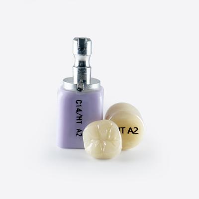 China Dental Glass Ceramics Lithium Disilicate Material Engineered for Veneers Crowns Inlays Onlays and 3 Unit Anterior Bridges for sale