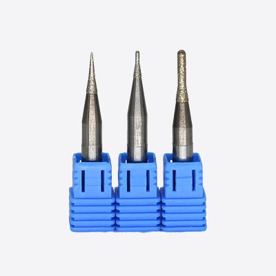 China Zirconia Milling Bur diamond coated milling tool optimized for milling of zirconia glass ceramics PMMA and wax with surface finish for sale
