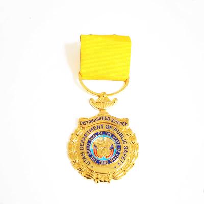 Medalla de Enamel de aleación de zinc fundido en pieza con el Departamento de Seguridad Pública de Utah