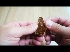 Bear Shape Lion's Club Service Lapel Pin