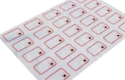 China PVC RFID card Inlay sheet F08 Chip Card inlay, HF/LF card Inlay Recycled Dual interface Prela for card production for sale