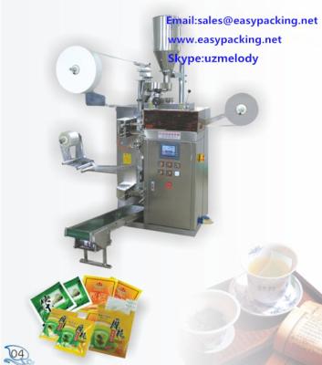 China Automatic filter tea bag packaging machine with string,tag and envelop for sale