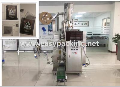 China automatic filter bag coffee packing machine with thread and tag and envelop for sale