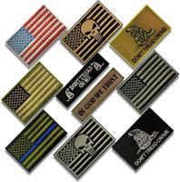China Customizable Olive Green Tactical Embroidery Patch Hook & Loop for Garments Character Design for sale