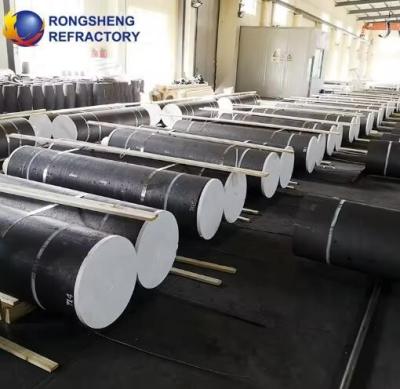 Cina Dia 75 mm-700 mm Blocco di elettrodo di carbonio elettrodo di grafite Uhp per forni ad arco in vendita