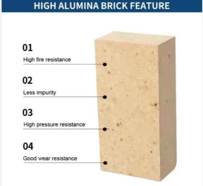 Cina Grandi mattoni refrattari per forni ad alta temperatura Al2O3 di alta qualità 45-80% Alumina mattoni per forni in vendita