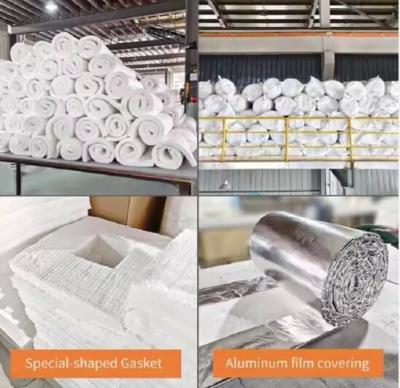 Cina Coperta in fibra ceramica di lana isolante ad alta temperatura 1260c 50mm 25mm spessa Coperta a chiodo in silicato di allumina in vendita