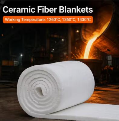 China 1400 Kaowool Ceramic Felt 128 Kg/M3 High Aluminum Silicate Ceramic Fiber Blanket Heat Insulation For Industrial Furnaces for sale