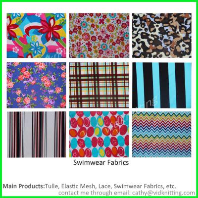 China Four-way Stretch Spandex Fabric / Swimwear Fabrics for sale