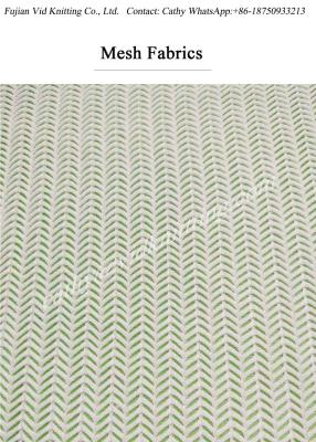 China Polyester Knitting Mesh fabric for lady tops for sale