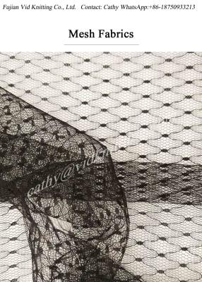 China Dot Mesh Polyester Warp Knitting Mesh fabric for Popular Garment with the width 160cm for sale