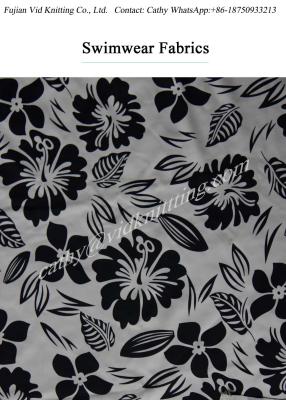 China Stretch Nylon Lycra / Spandex Swimwear Warp Knitted Fabric Swimsuit Fabrics for sale