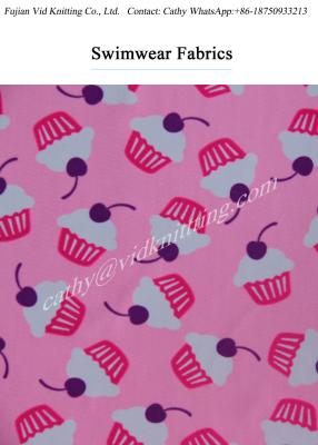 China Printed Stretch Polyester Lycra Swimwear Warp Knitted Fabric Swimsuit Fabrics for sale