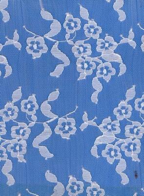 China Nylon Floral Lace Fabric Suitable for Lady Gown Available in Different Colors for sale