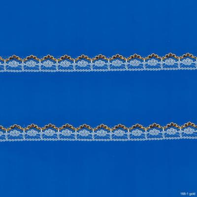 China Charming Nylon Metalic Jacquard stretch lace trim for lingerie accessories for sale